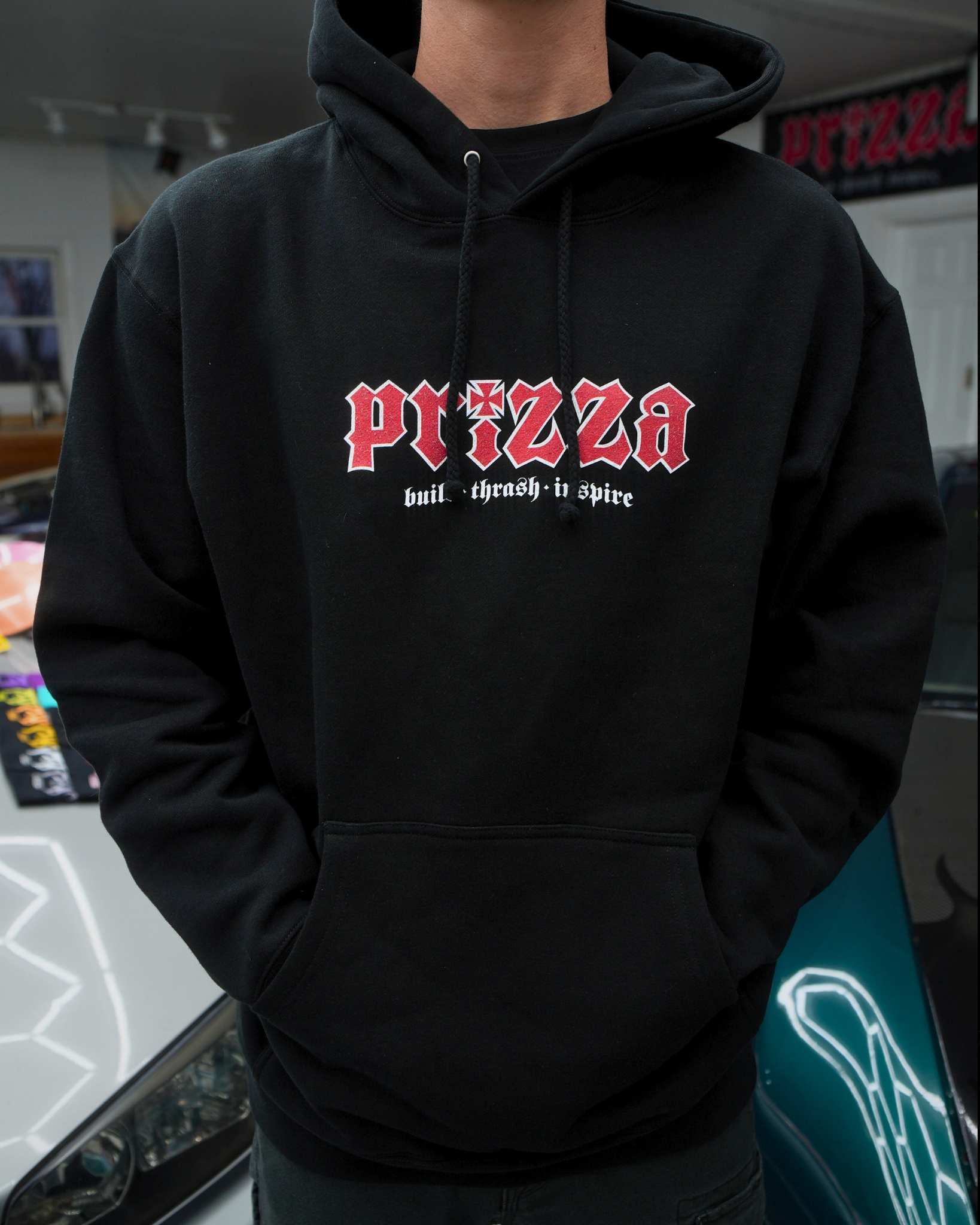 Build Thrash Inspire - Hoodie – PrizzaMike